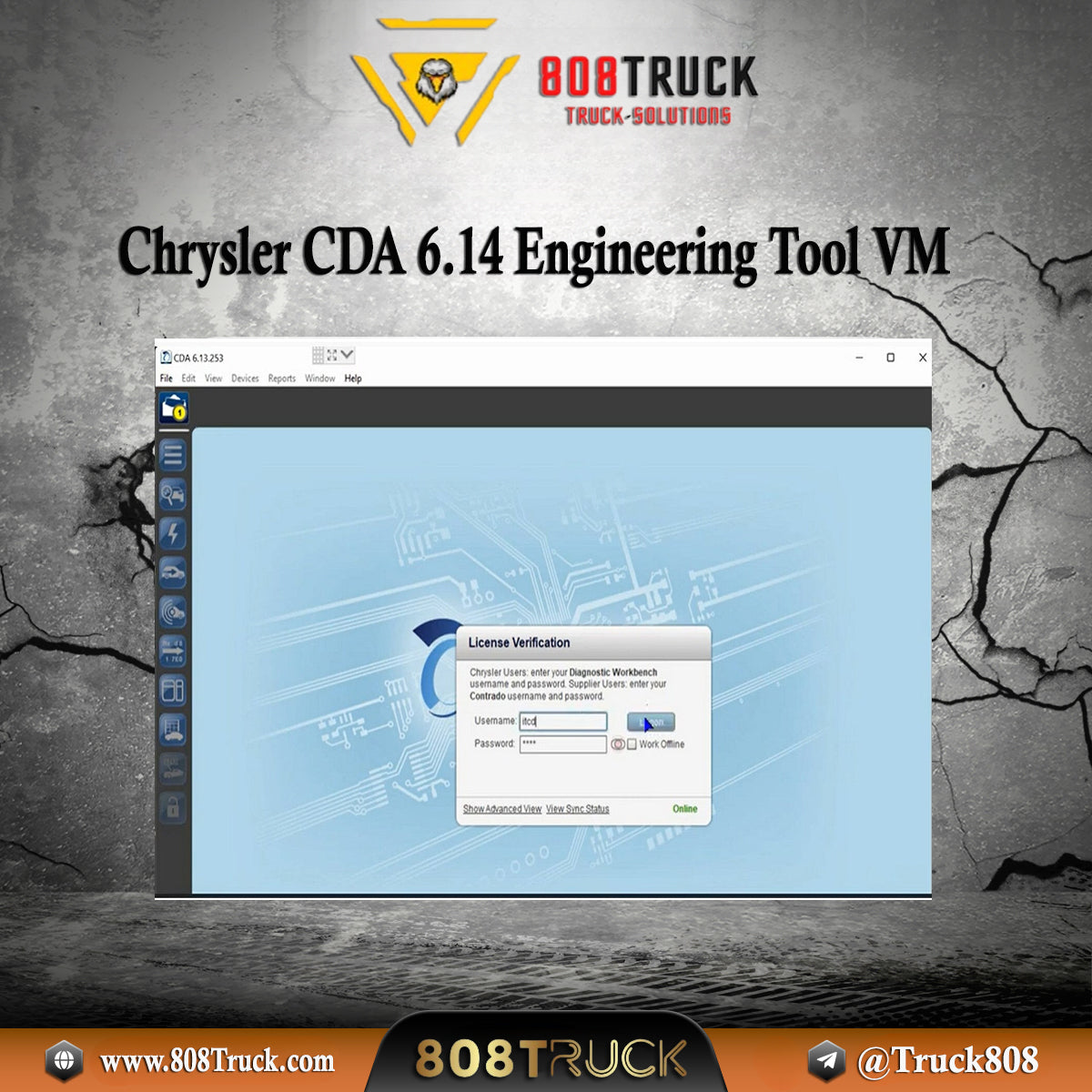 Chrysler CDA 6.14 Engineering Tool on Virtual Machine - ready to use| 808TRUCKS 🎯