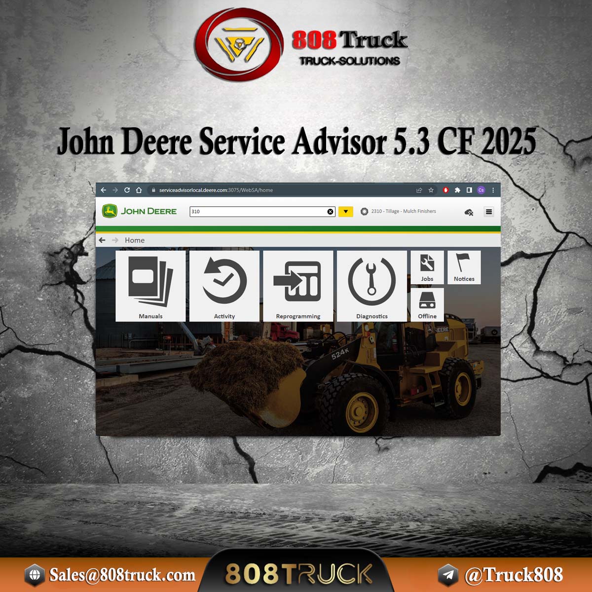 John Deere Service Advisor 5.3 Construction & Foresty Equipment 2025 (| 808TRUCKS 🎯