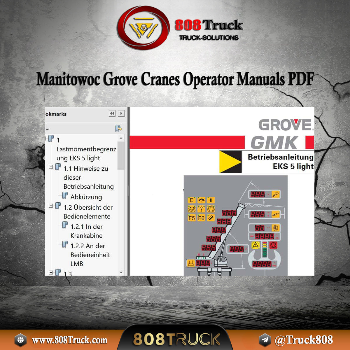 Manitowoc Grove Cranes Operator Manuals PDF| 808TRUCKS 🎯