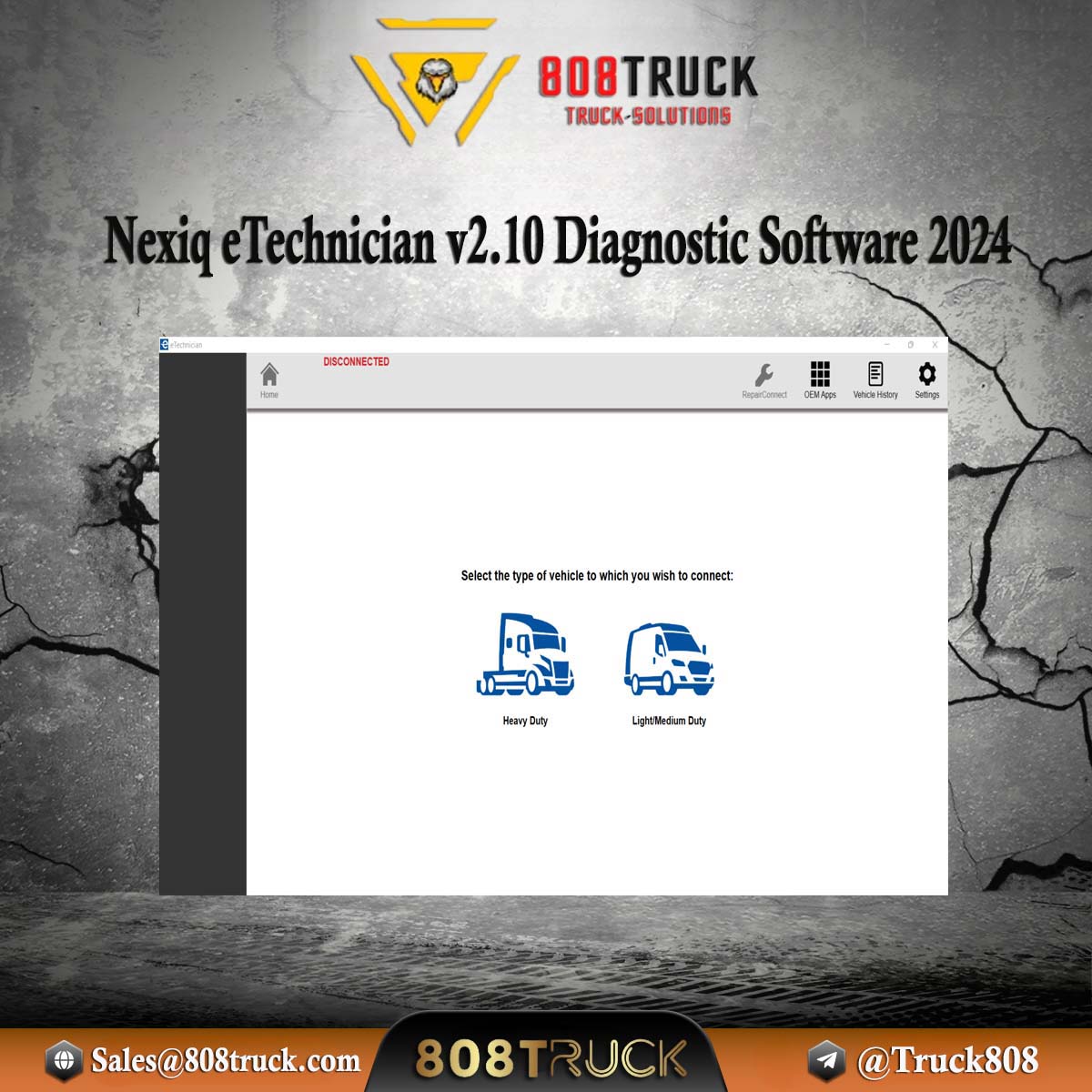 Nexiq eTechnician v2.10 Diagnostic Software 2024| 808TRUCKS 🎯