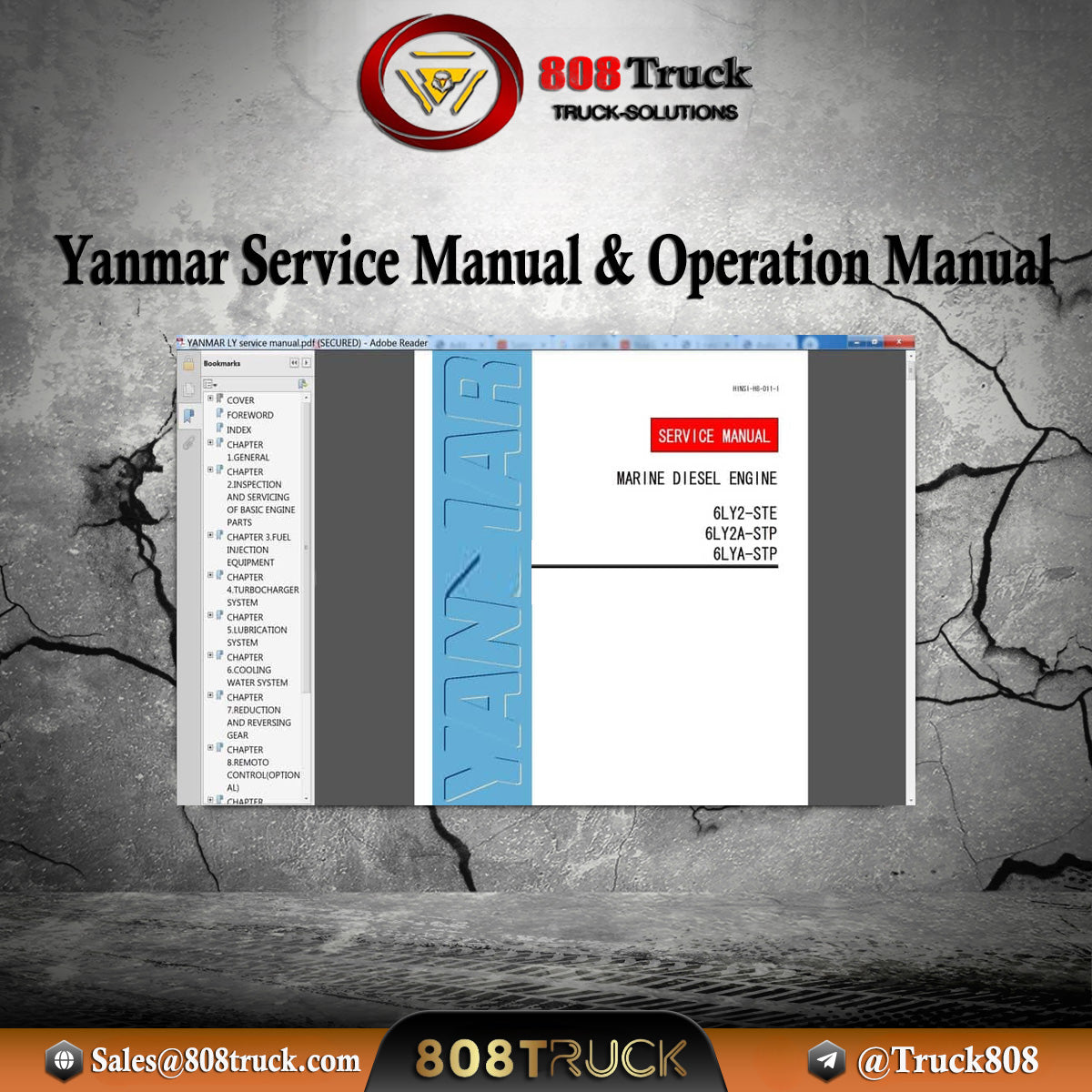Yanmar Service Manual & Operation Manual| 808TRUCKS 🎯