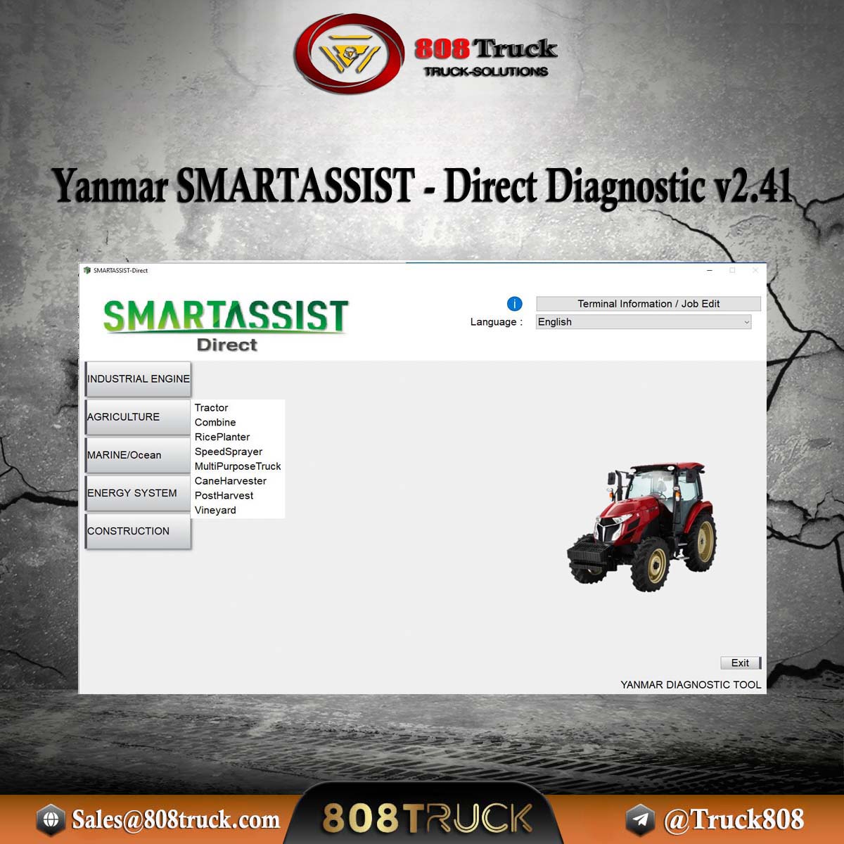 Yanmar SMARTASSIST -Direct Diagnostic v2.41 + Unlock KG| 808TRUCKS 🎯