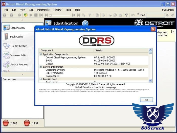 Detroit Diesel Reprograming System DDRS v7.11| 808TRUCKS 🎯