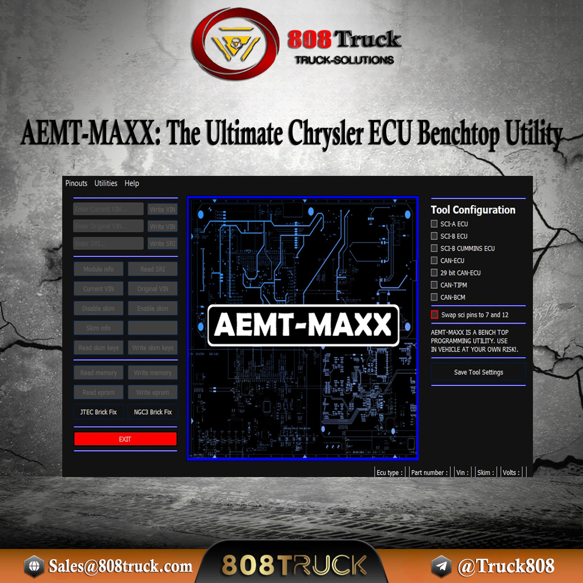 AEMT-MAXX: The Ultimate Chrysler ECU Benchtop Utility| 808TRUCKS 🎯