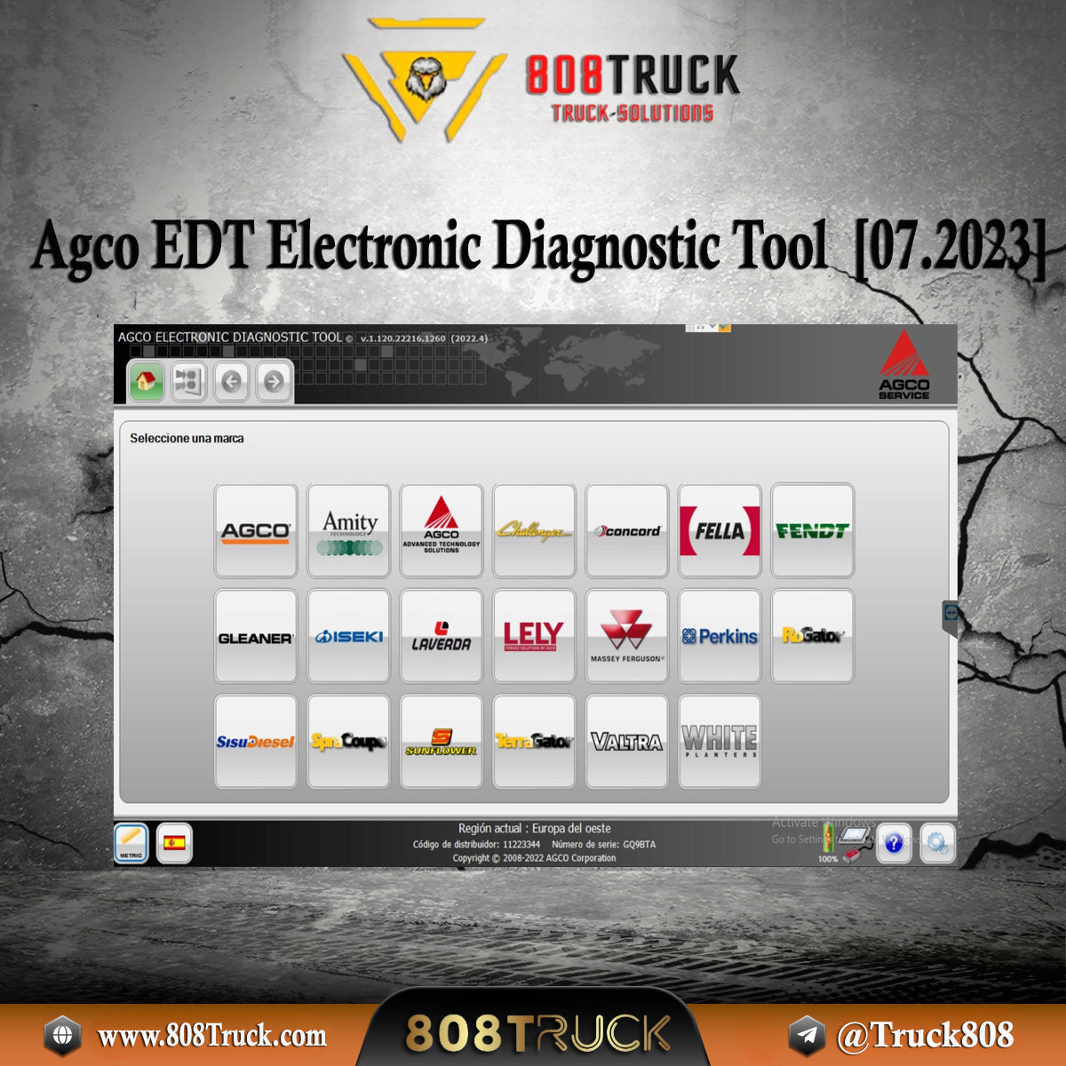 Agco EDT Electronic Diagnostic Tool v1.123.23 update 2023 + keygen ...