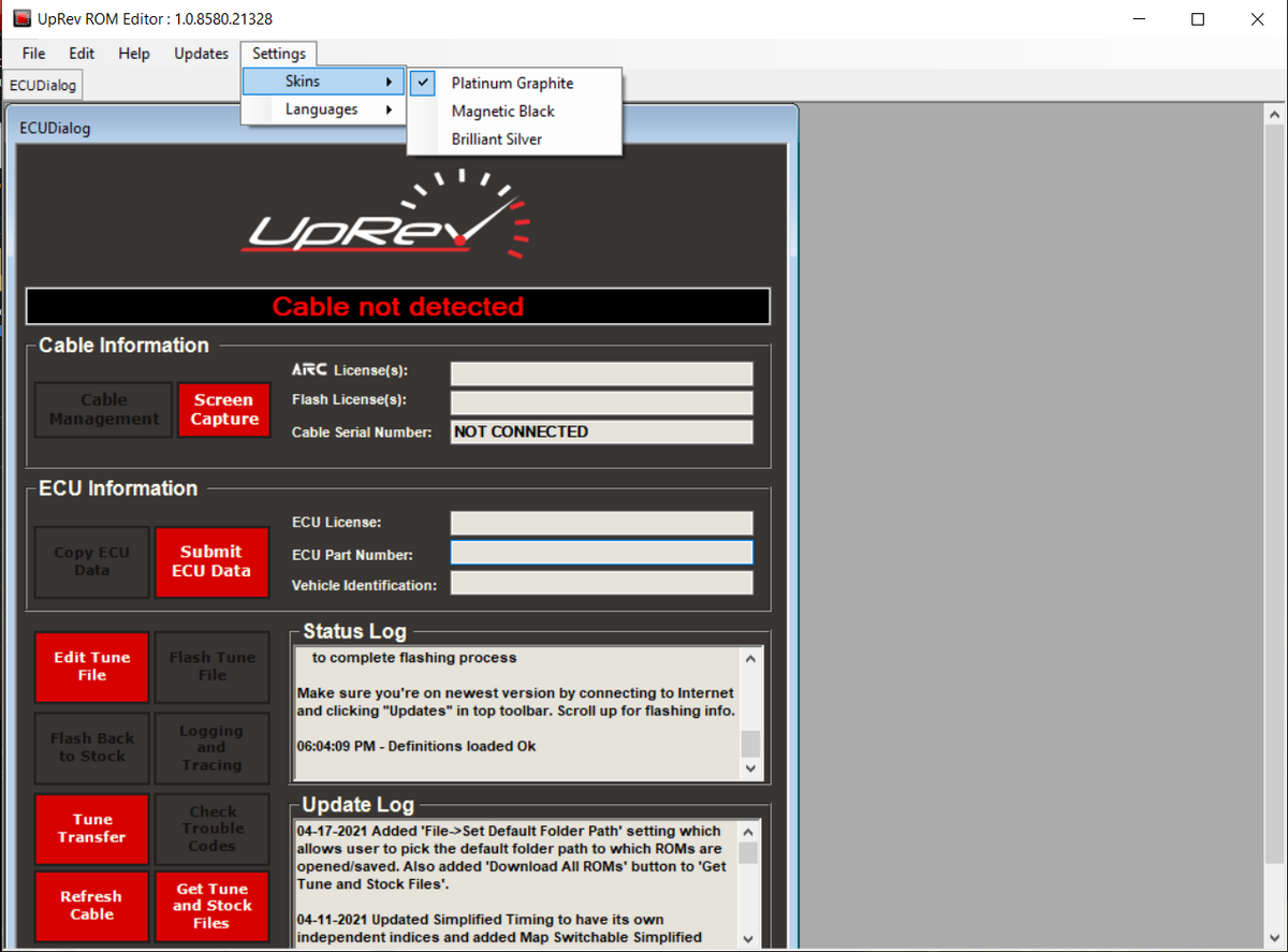 UpRev Tuning Software - ROM editor v1.0.8580 Last Update + Training Co ...