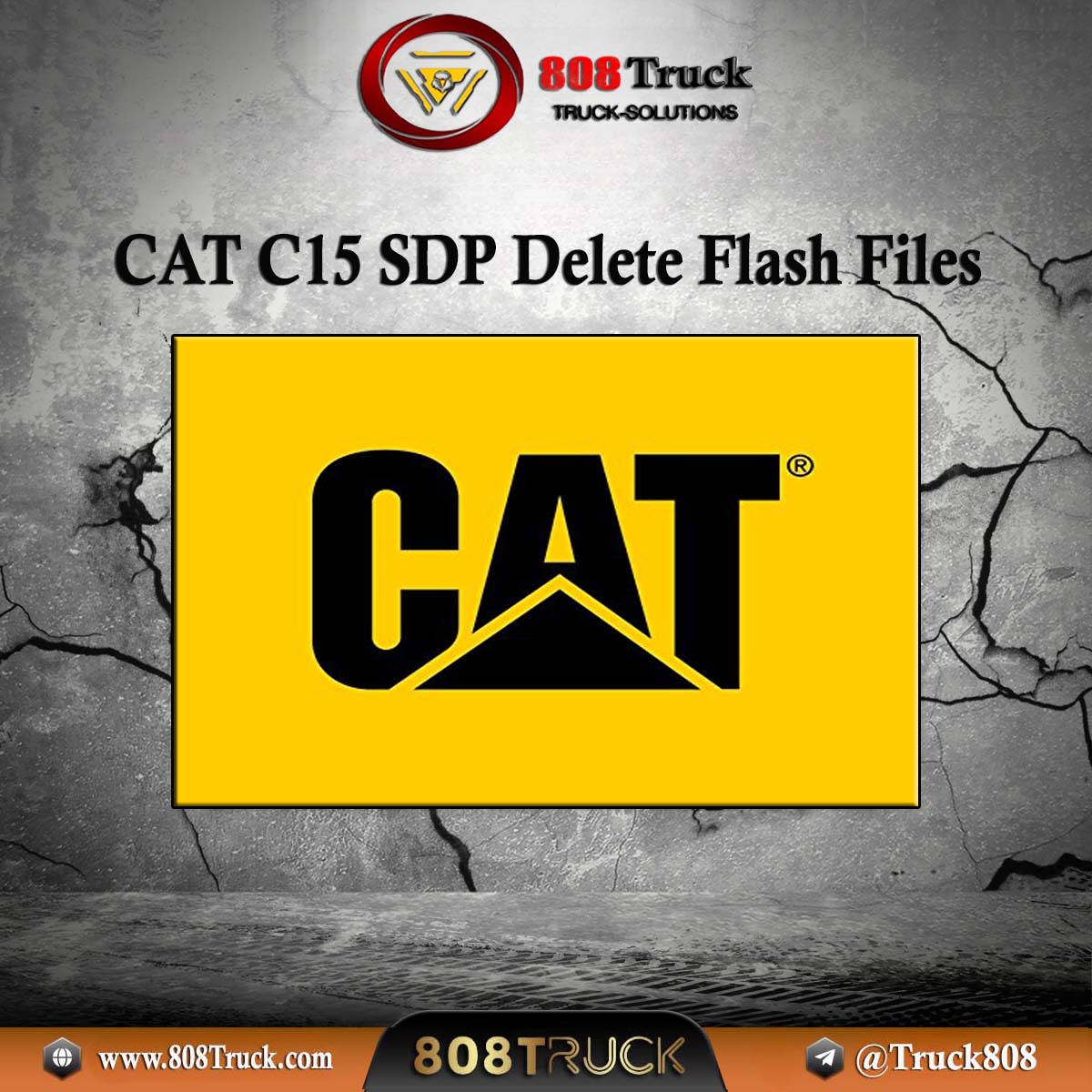 CAT C15 SDP Delete Flash Files| 808TRUCKS 🎯