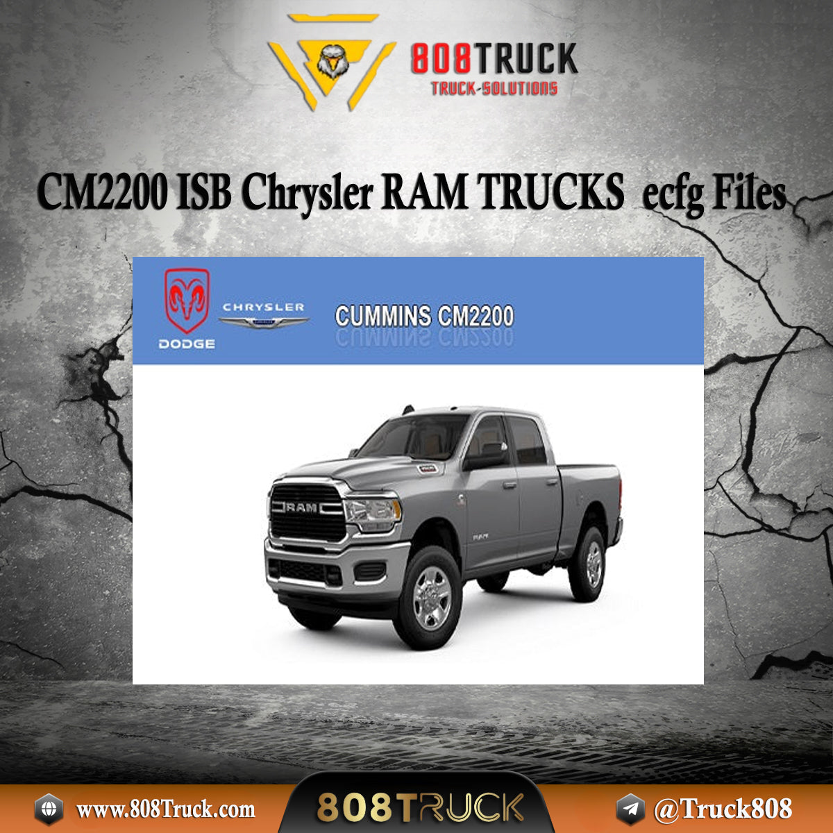 CM2200 ISB Chrysler RAM TRUCKS Blackhawk Hornet BCA ecfg Files| 808TRUCKS 🎯