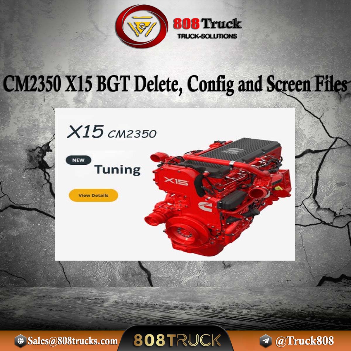 COMMlNS CM2350 X15 BGT Delete, Config and Screen Files + Guide| 808TRUCKS 🎯