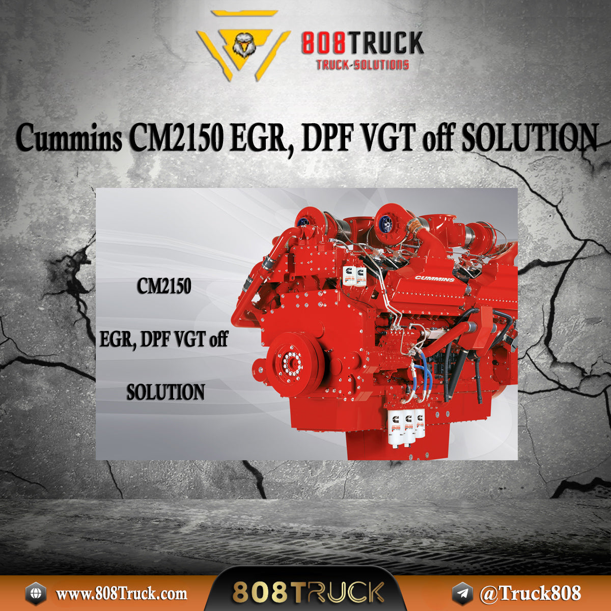 Commings CM2150 EGR, DPF VGT off SOLUTION + video guide| 808TRUCKS 🎯