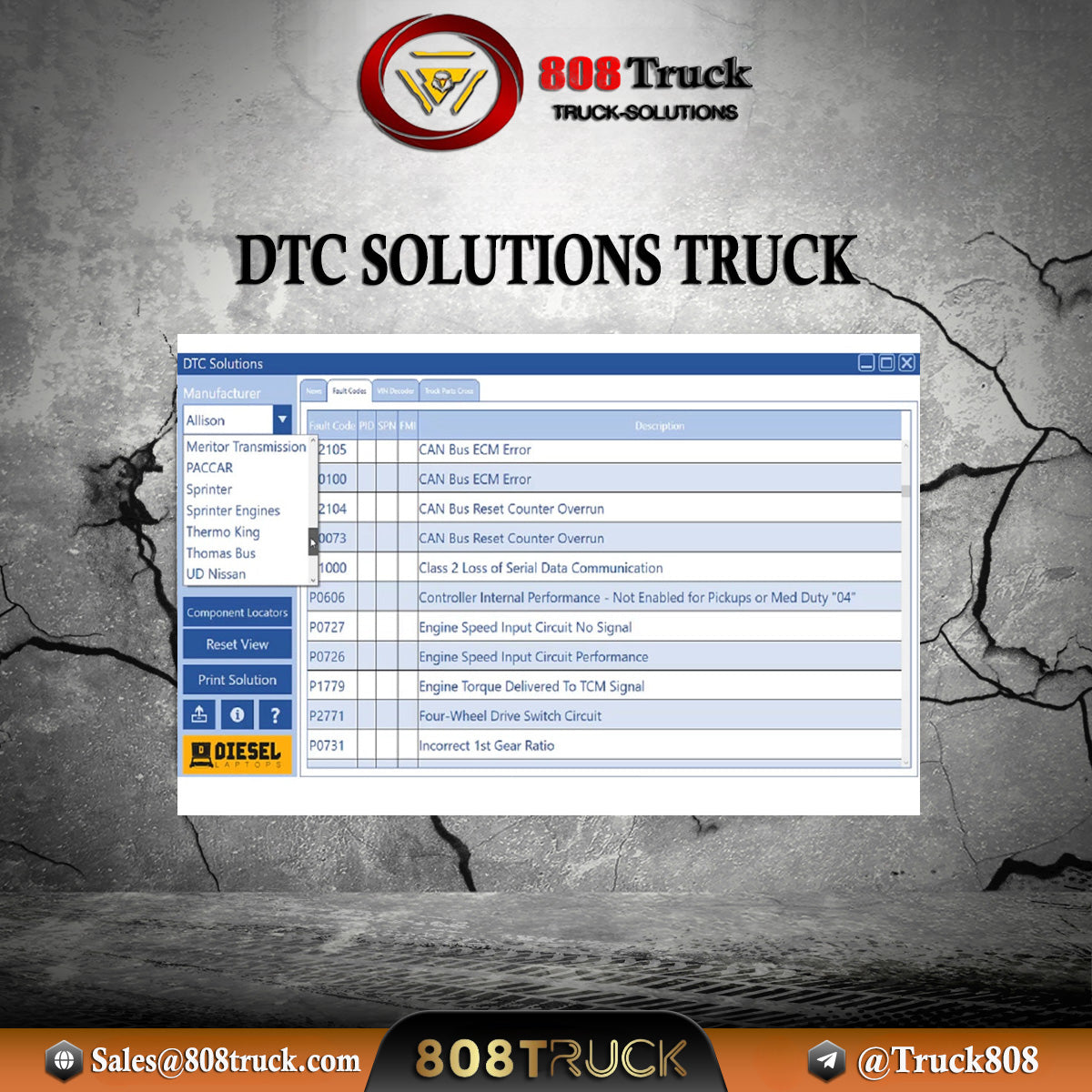 DTC SOLUTIONS TRUCK WITH WIRING DIAGRAMS| 808TRUCKS 🎯