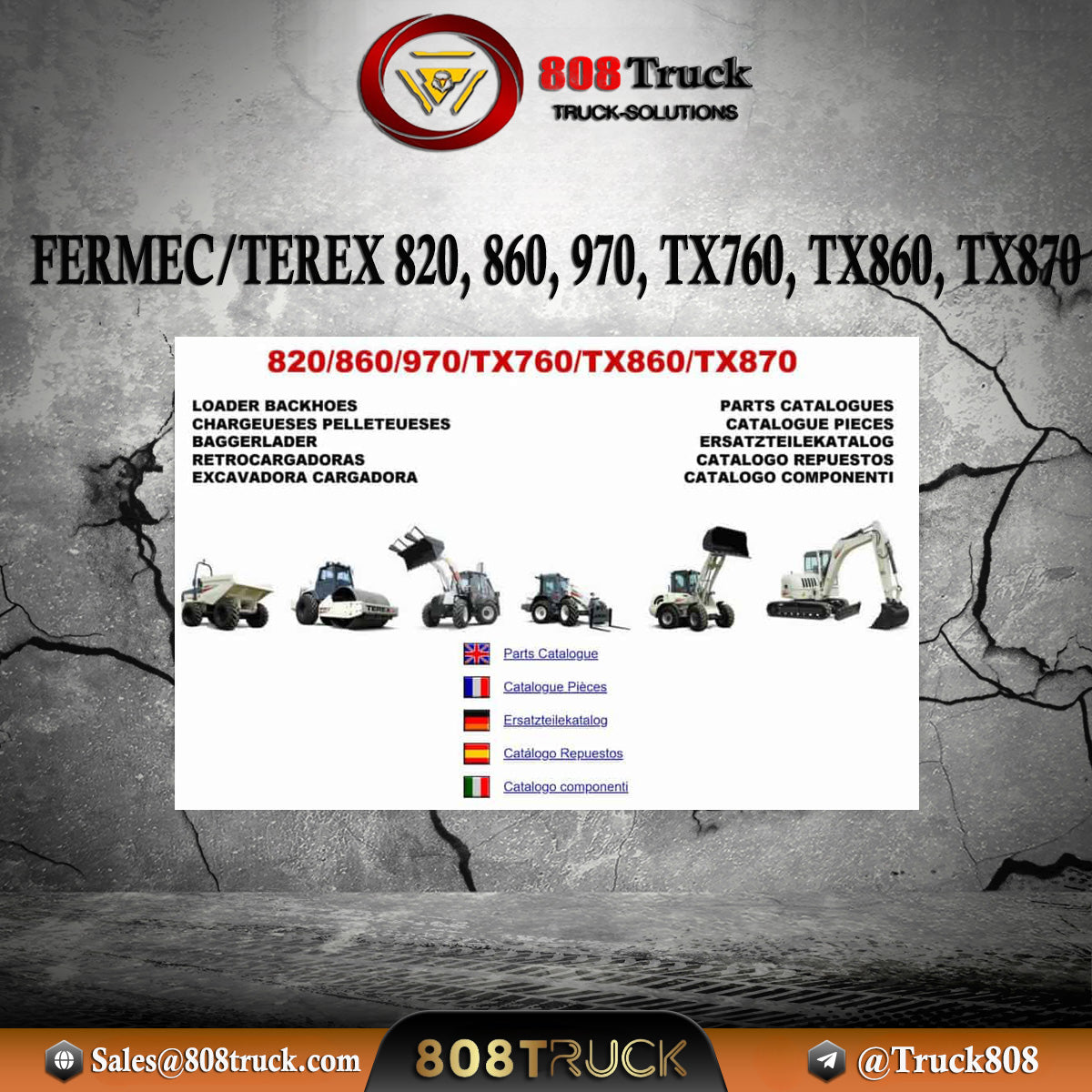 FERMEC – TEREX 820, 860, 970, TX760, TX860, TX870 Parts Catalog ...