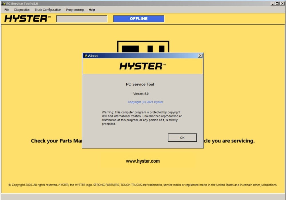 Hyster Forklift PC Service Tool v5.0 Diagnostic Tool| 808TRUCKS 🎯