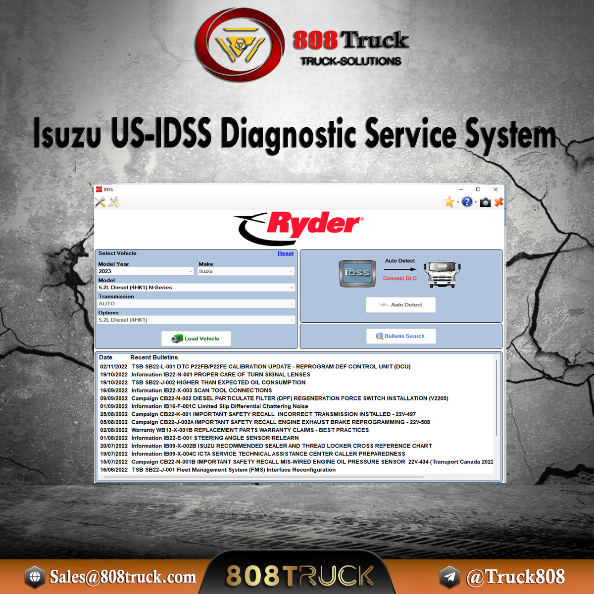 Isuzu US-IDSS Diagnostic Service System - - last update 2026| 808TRUCKS 🎯