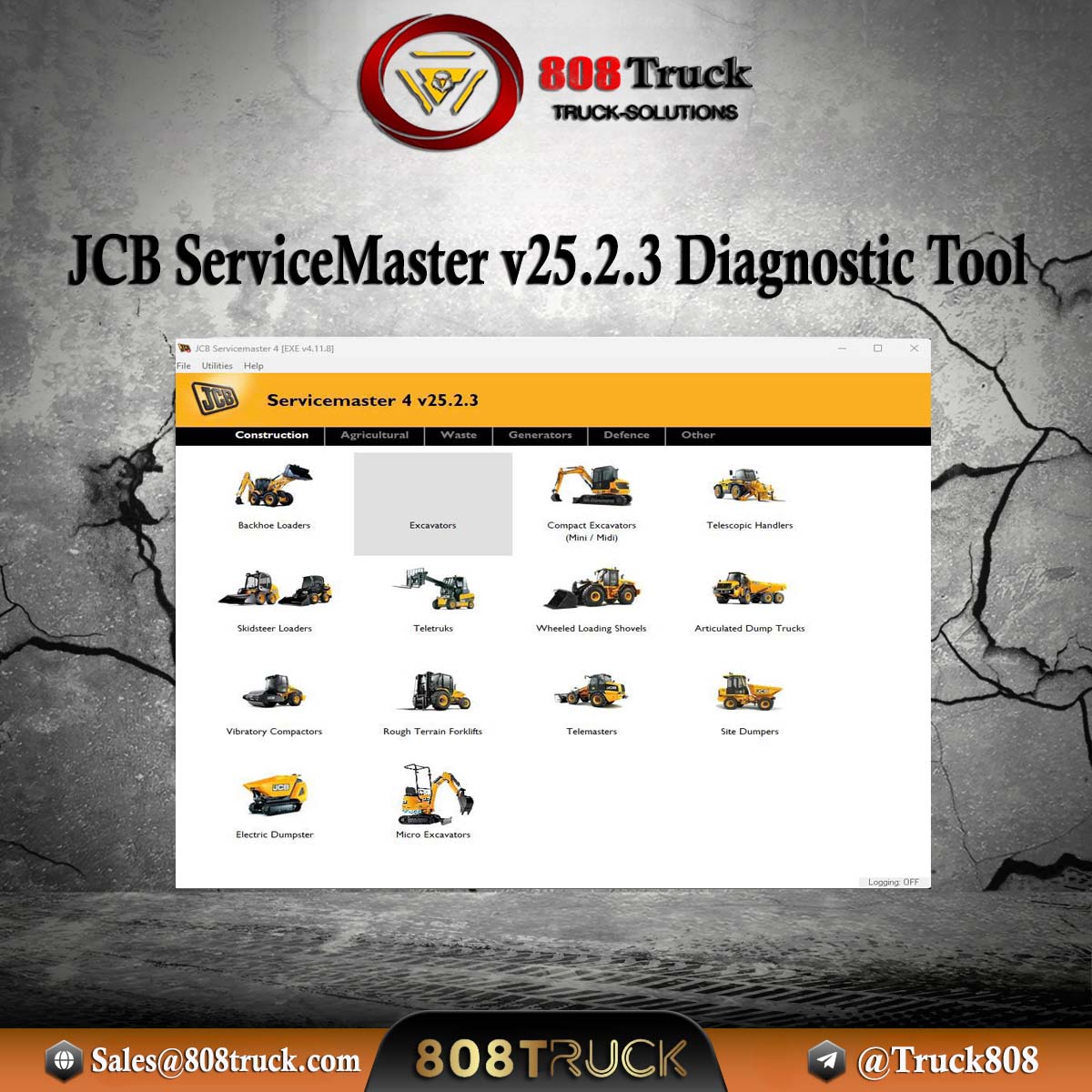 JCB ServiceMaster v25.2.3 Diagnostic Tool| 808TRUCKS 🎯