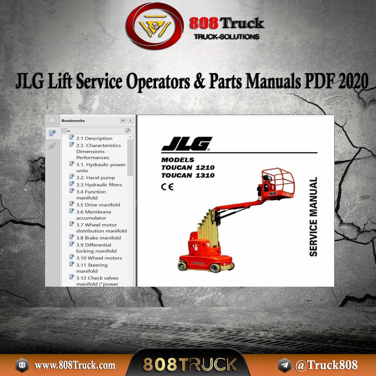 JLG Lift Service Operators & Parts Manuals PDF 2020| 808TRUCKS 🎯