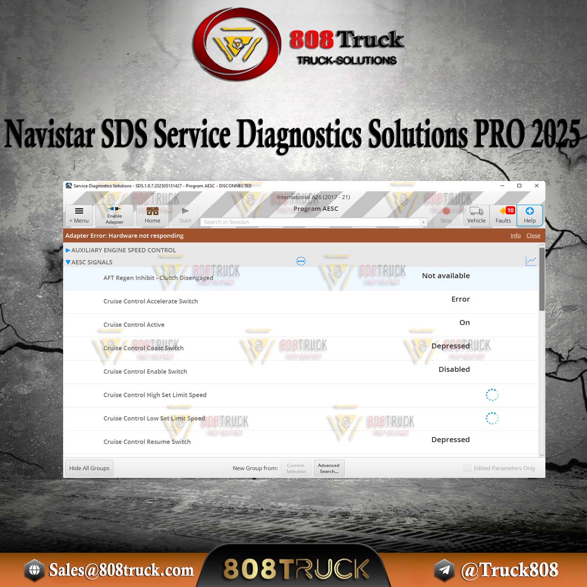 Navistar SDS Service Diagnostics Solutions PRO 2025 - Unlocked Option ...
