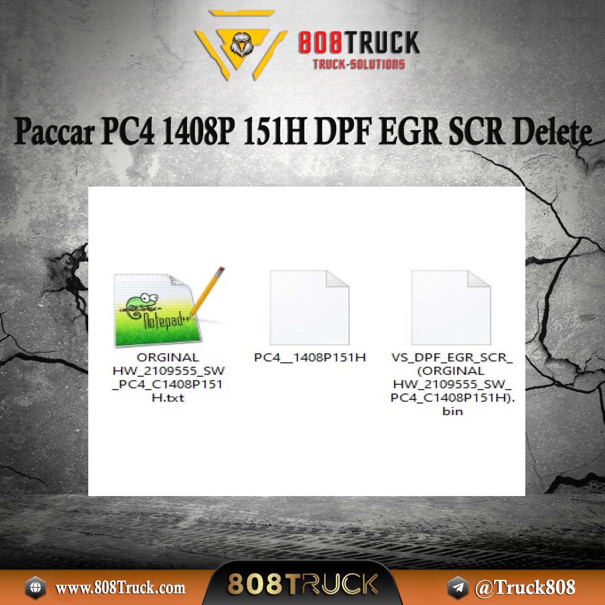 Paccar PC4 1408P 151H DPF EGR SCR Delete for Magic Tuner tool| 808TRUCKS 🎯