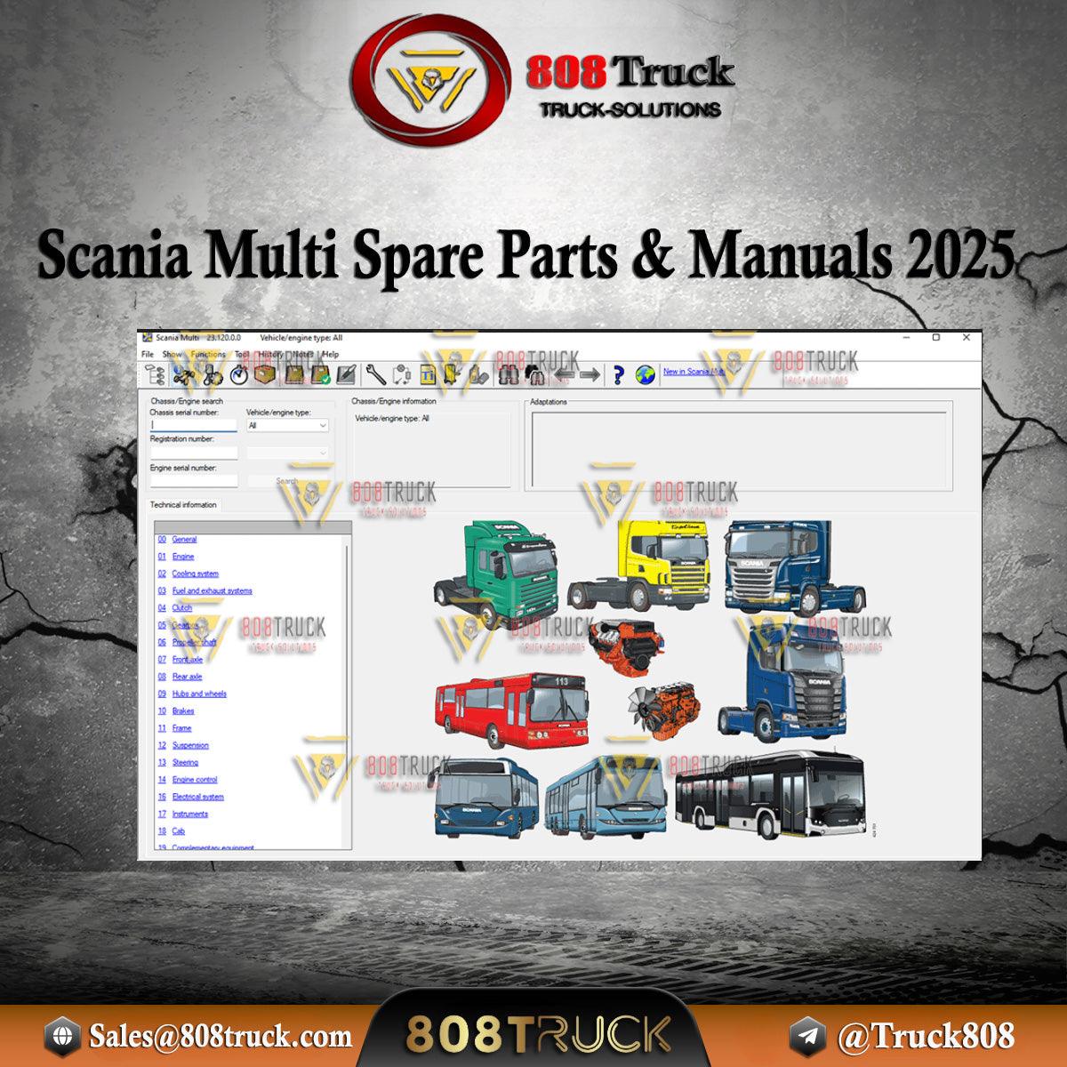 Scania Multi Spare Parts & Manuals Online Subscription 2025| 808TRUCKS 🎯