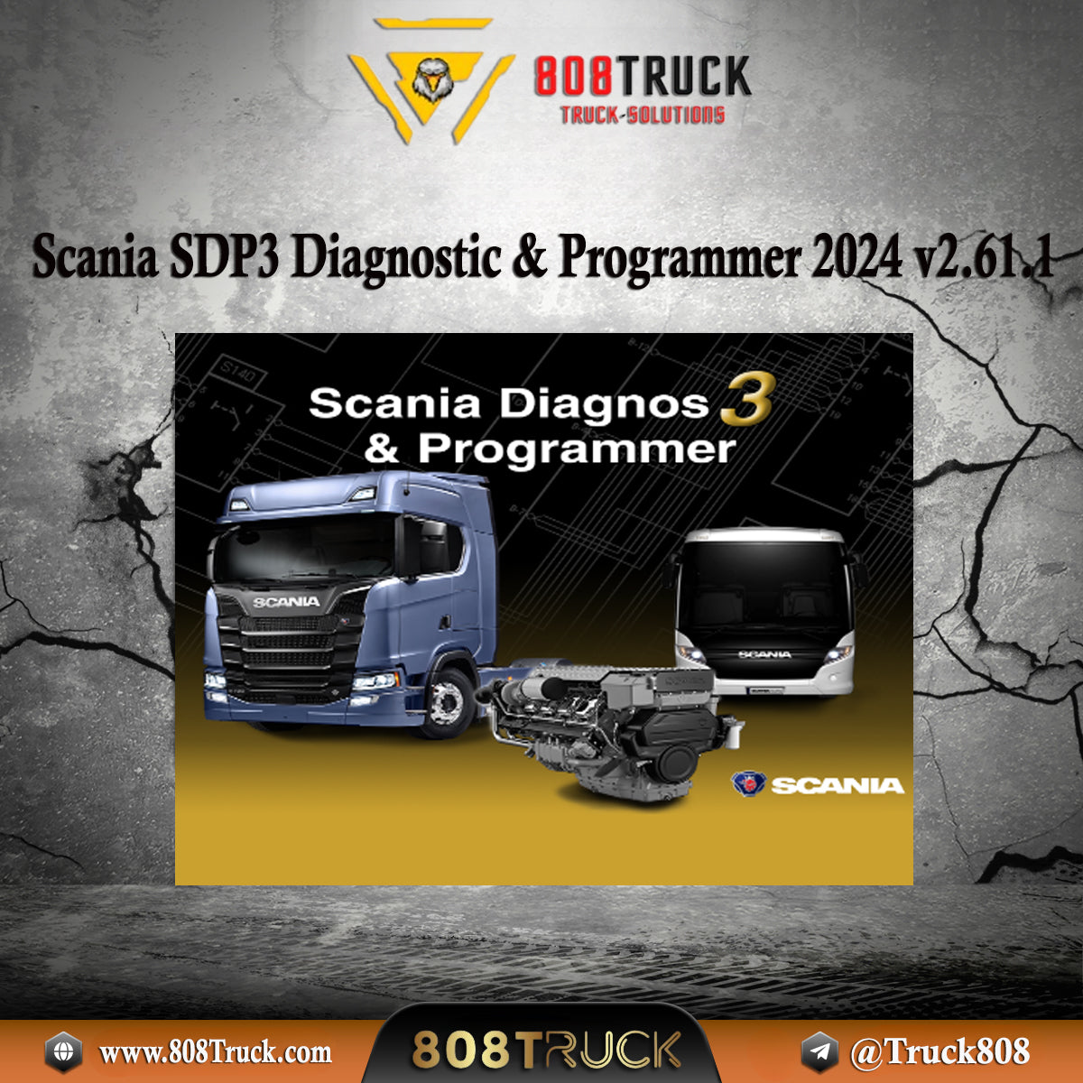 Scania SDP3 Diagnostic & Programmer 2024 v2.61.1 no Dongle| 808TRUCKS 🎯