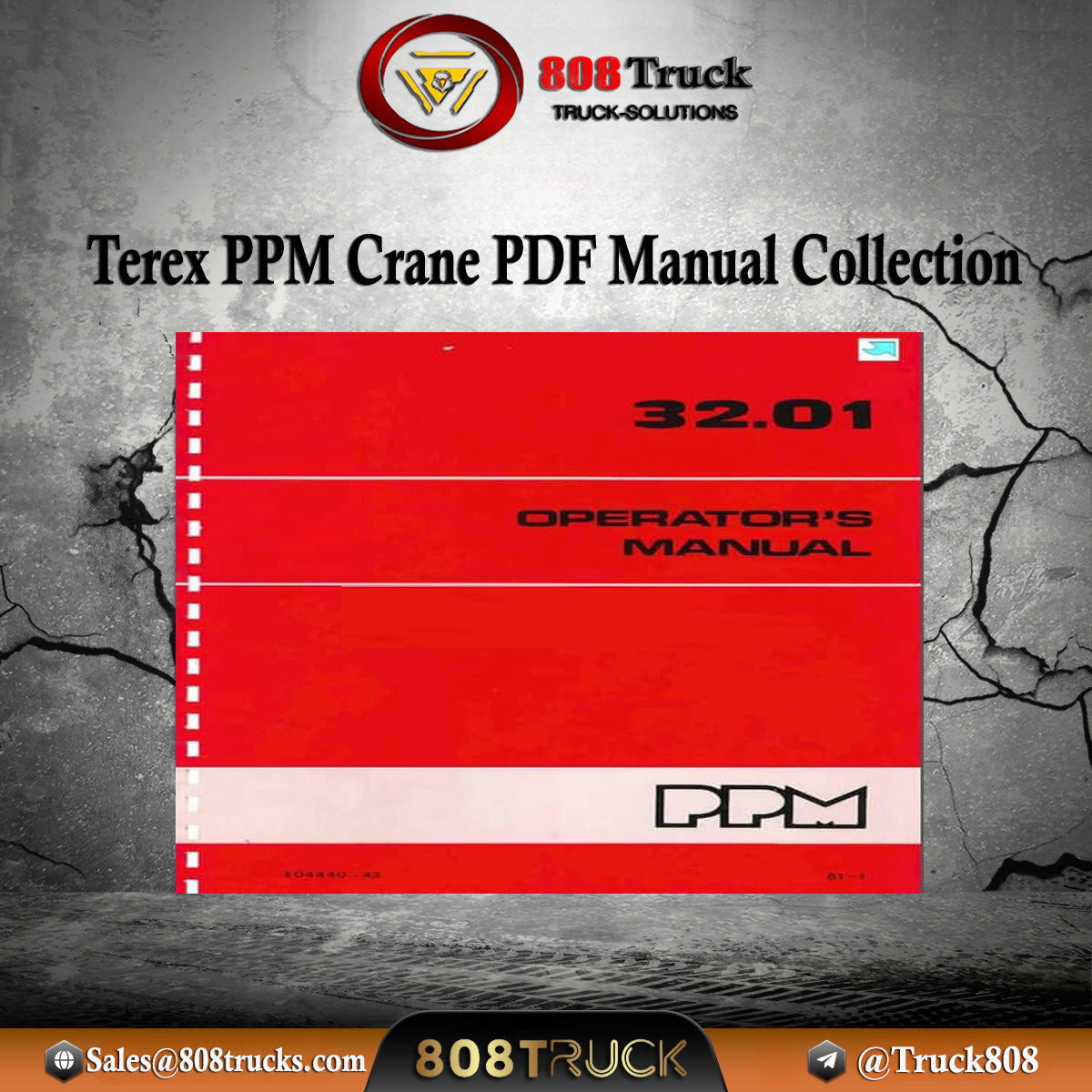 Terex PPM Crane PDF Manual Collection PDF| 808TRUCKS 🎯