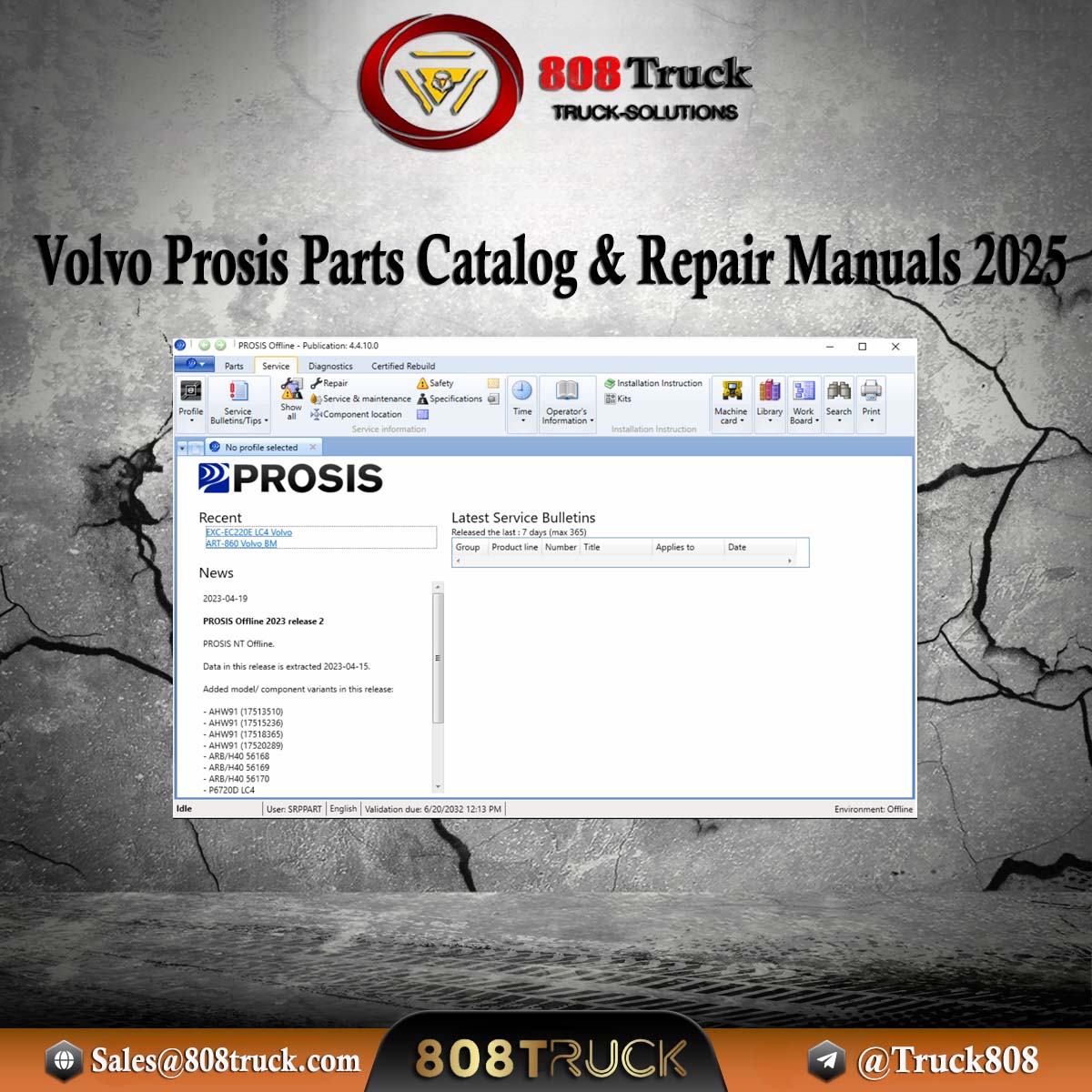 Volvo Prosis Parts Catalog & Repair Manuals 2025| 808TRUCKS 🎯