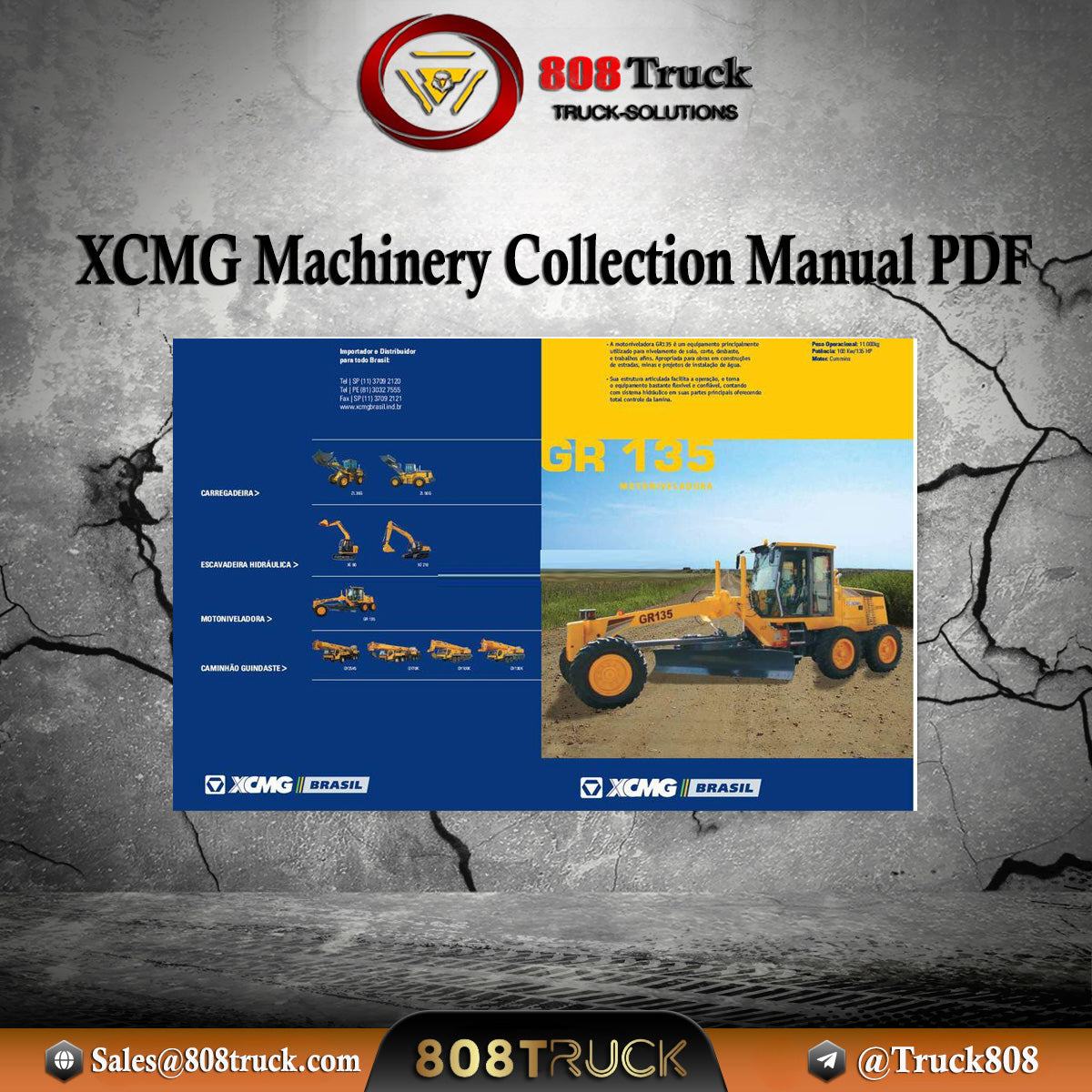 XCMG Machinery Collection Manual PDF| 808TRUCKS 🎯