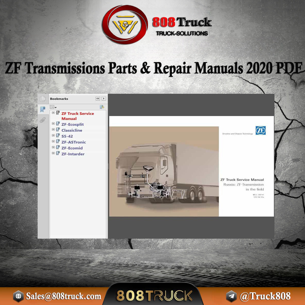 ZF Transmissions Parts & Repair Manuals| 808TRUCKS 🎯
