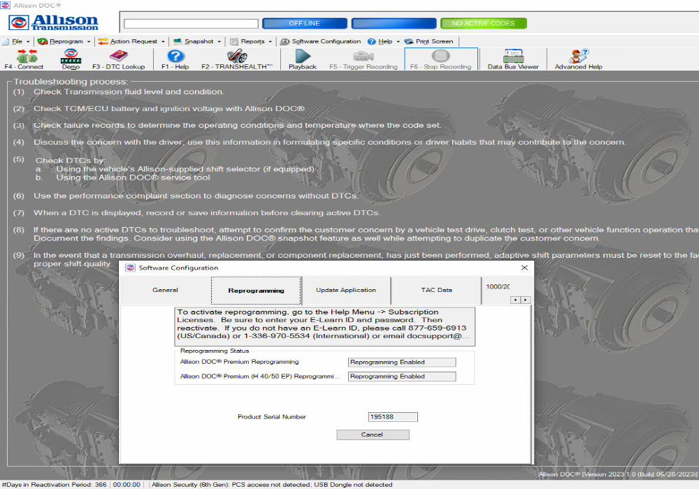 Allison DOC 2024 Diagnostic Transmission + GEN5 [12.2024] – With Kg ...