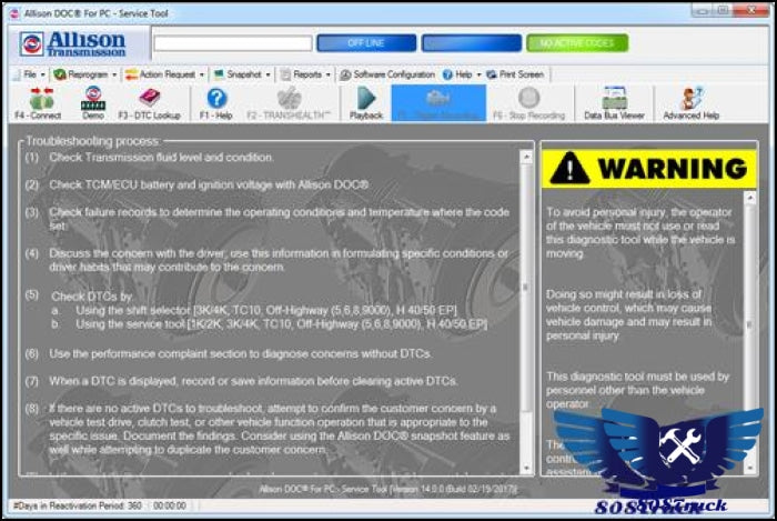 Allison DOC v14 Diagnostic Transmission 2017| 808TRUCKS 🎯