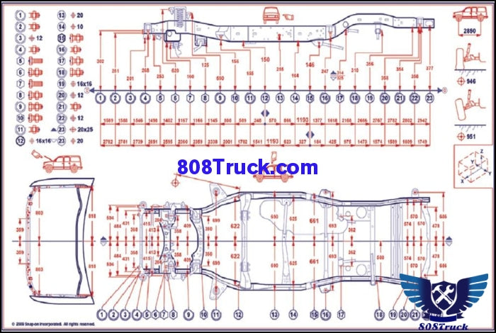 Metchell CRS Vehicle Frame Dimensions| 808TRUCKS 🎯