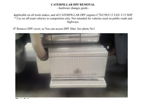 CAT DPF DELETES User's Guide 7 pdf & video + Cat ECM, ENGINES AND AFTE ...